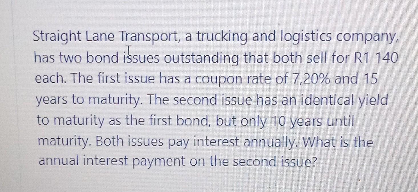 Solved Straight Lane Transport, a trucking and logistics | Chegg.com