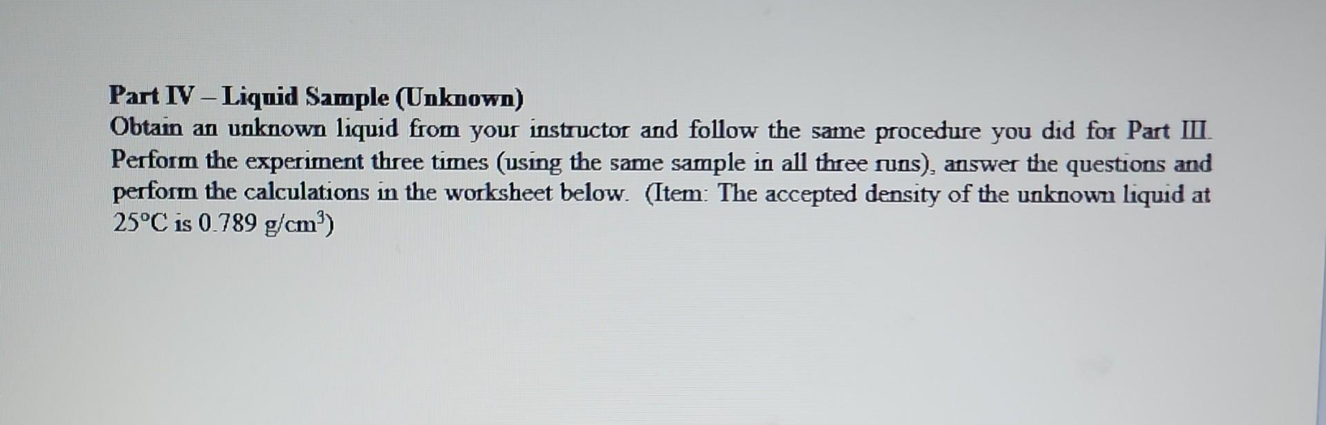 Part I - Geometrically-shaped Solid Sample Determine | Chegg.com