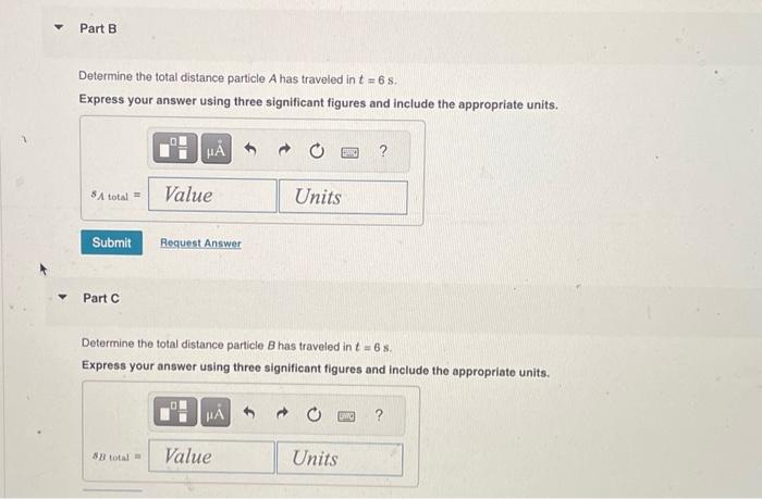 Solved wo particles A and B start from rest at the origin | Chegg.com