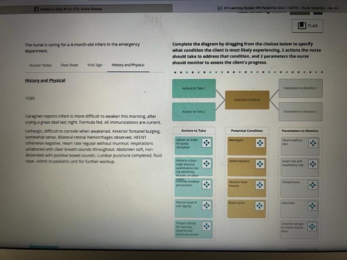 Solved Pediatrics Quiz #1 (in ATI): Sukha Bhangu The nurse | Chegg.com