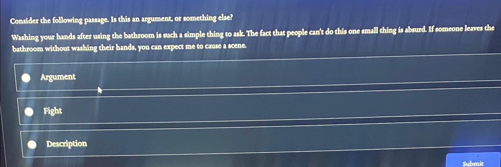 Solved Consider the following passage. Is this an argument, | Chegg.com