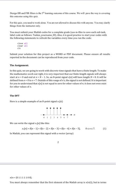 Solved ×2n= ifft(ifftshift (X1kshift)) 2. Task 2: Modify the | Chegg.com
