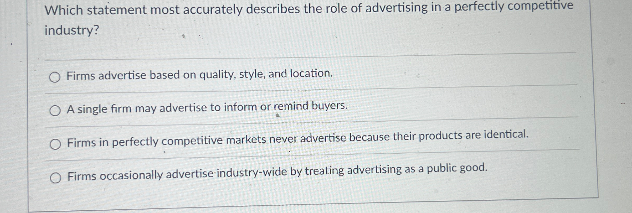 Solved Which statement most accurately describes the role of | Chegg.com