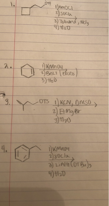 Solved 1. Lot 1)Naoul 2) Socha 3) Tolnene, Aldz 4) 420 2. 1) | Chegg.com