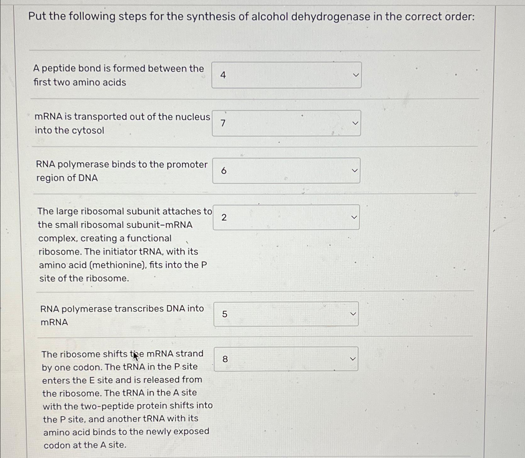 Solved Put the following steps for the synthesis of alcohol | Chegg.com