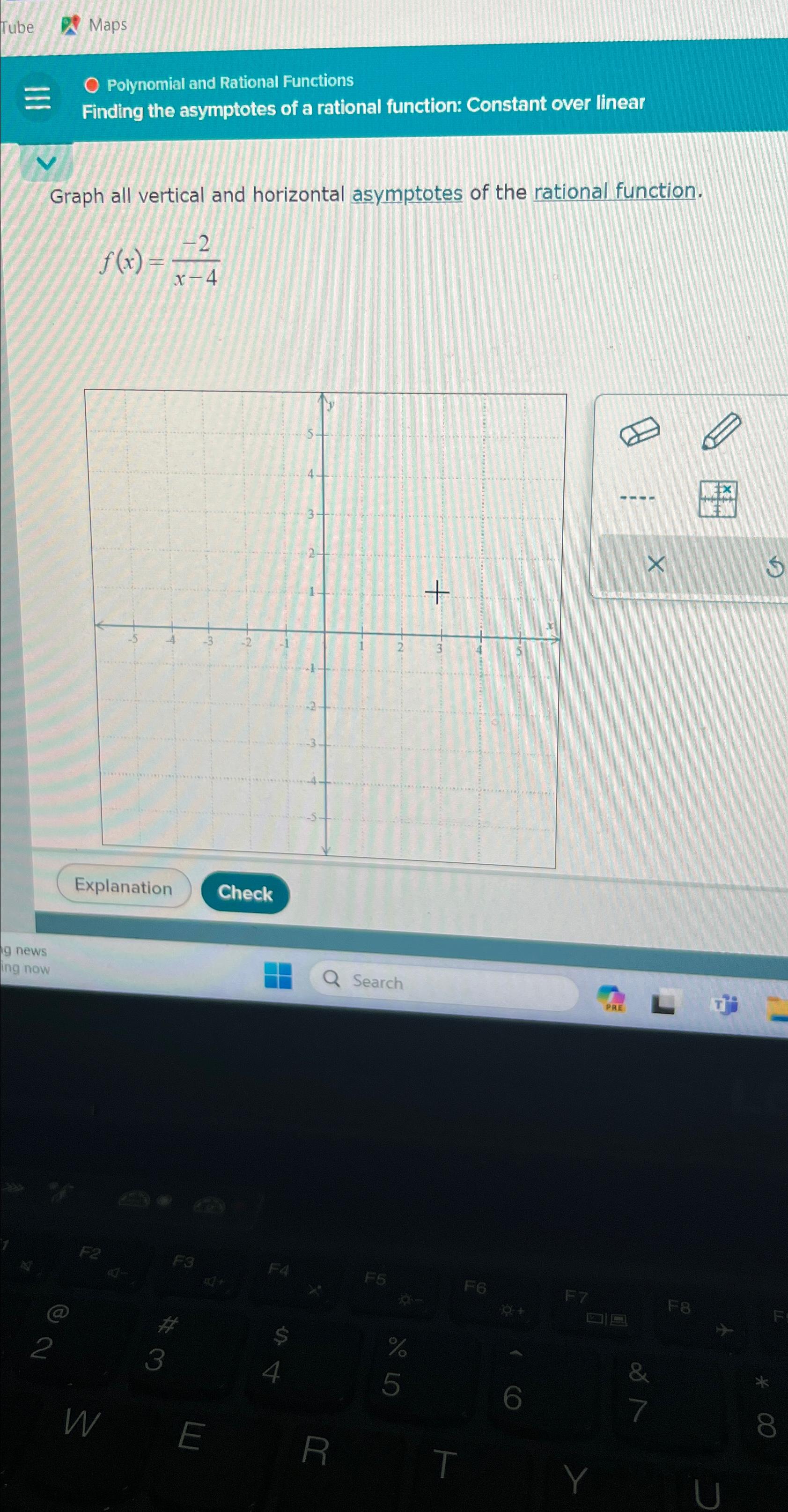 Solved TubeMapsPolynomial and Rational FunctionsFinding the | Chegg.com