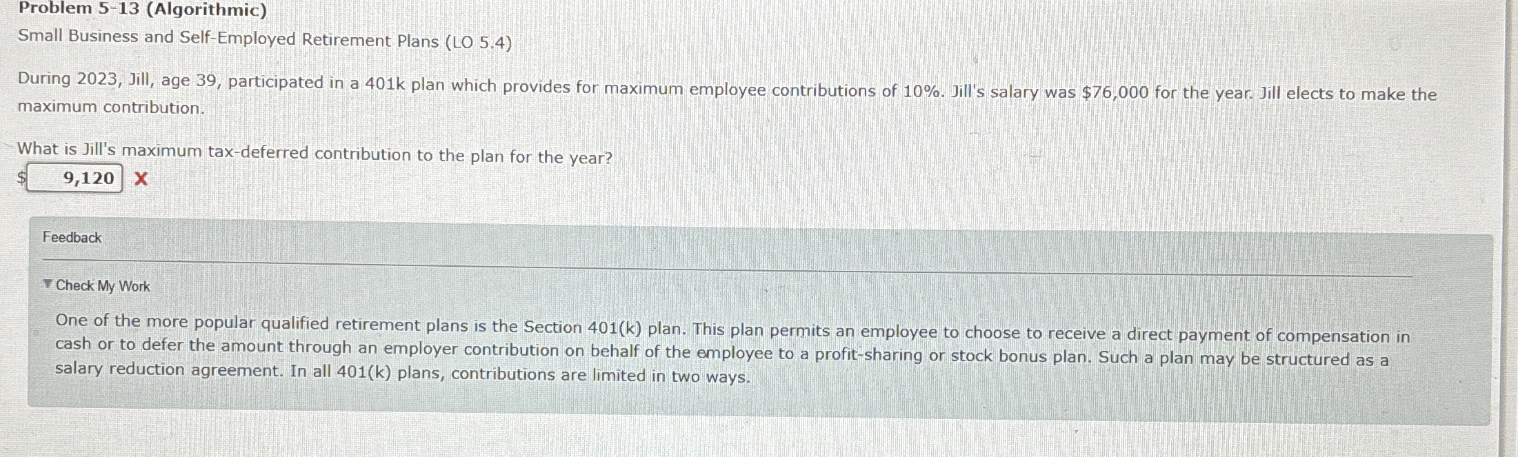 Solved Problem 5-13 (Algorithmic)Small Business and | Chegg.com
