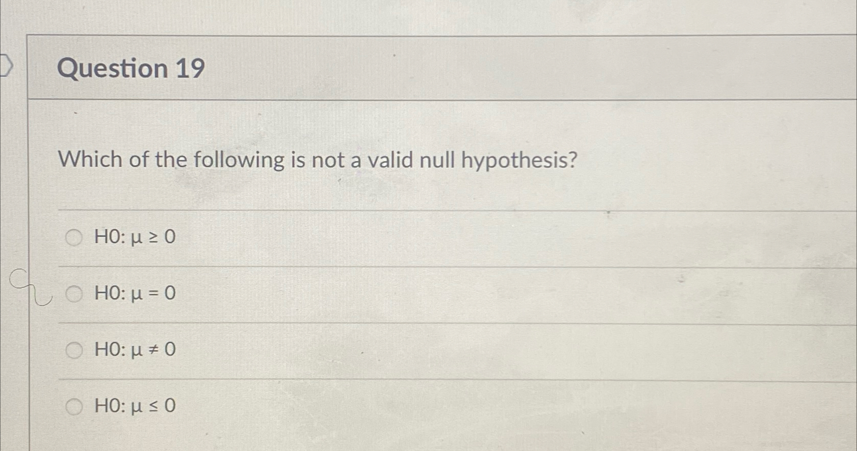 Solved Question 19Which of the following is not a valid null | Chegg.com