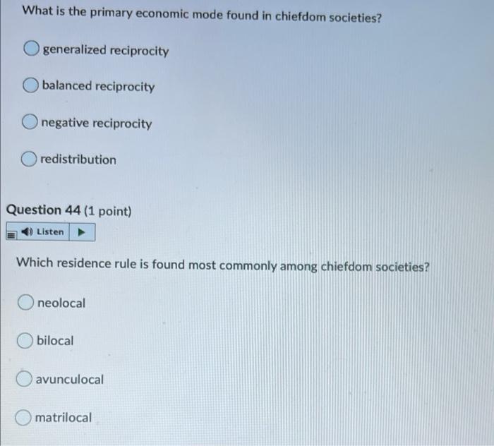 Solved One of the primary modes of subsistence in tribal | Chegg.com