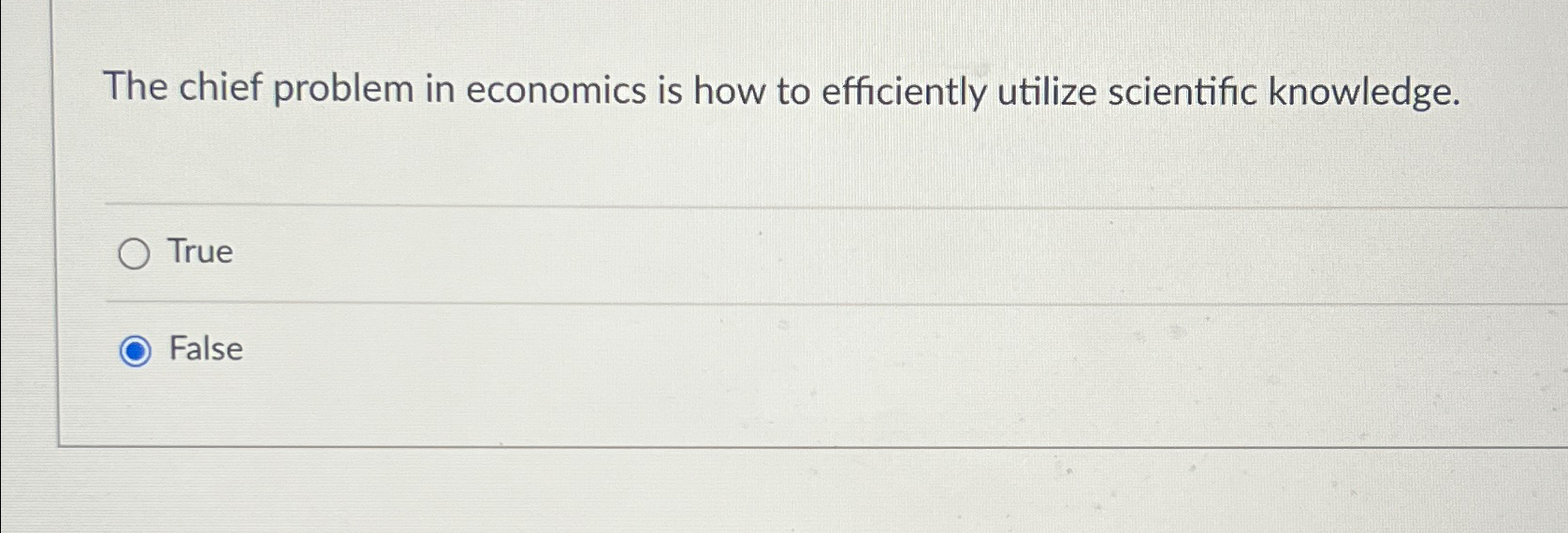 Solved The chief problem in economics is how to efficiently | Chegg.com
