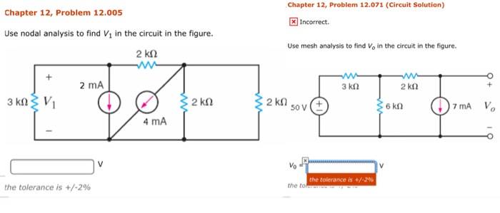 Solved Chapter 12, Problem 12.071 (Circuit Solution) Chapter | Chegg.com