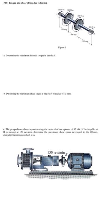 Solved Ple: Torque and shear stress due to torsion Figure | Chegg.com