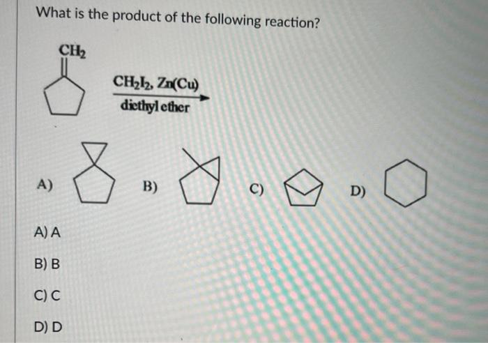 Solved What is the product of the following reaction? | Chegg.com