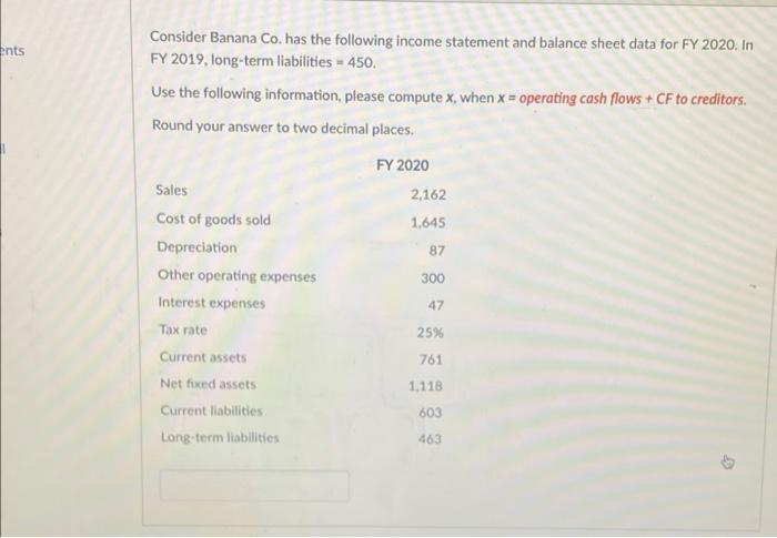 Solved ents Consider Banana Co. has the following income | Chegg.com Solved ents Consider Banana Co. has the following income | Chegg.com