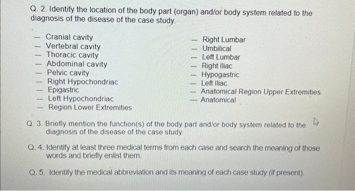 Solved Anatomy and Physiology I-LS195 Case Study Analysis: | Chegg.com