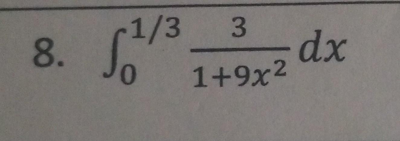 Solved Evaluate the definite integral.∫01/31+9x23dx | Chegg.com