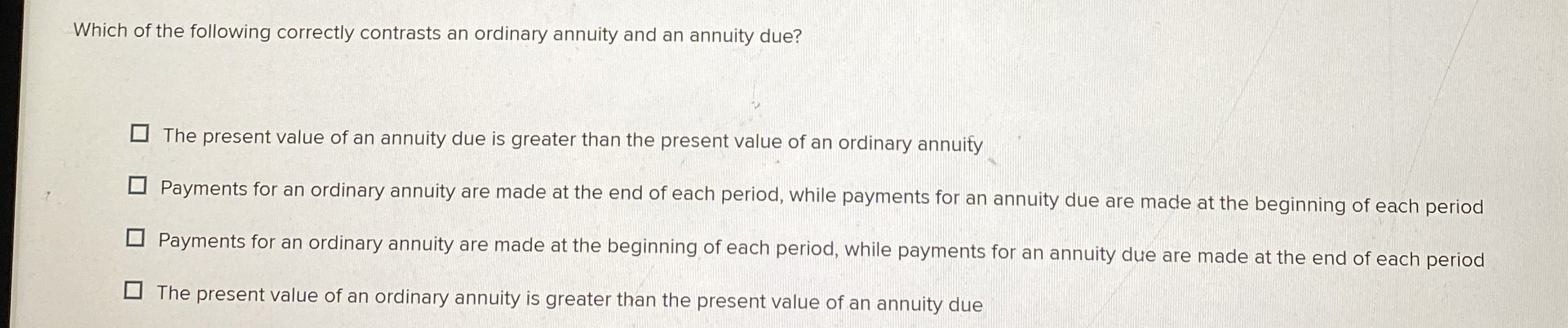 High Quality SOLUTION Which of the following correctly contrasts an | Chegg.com