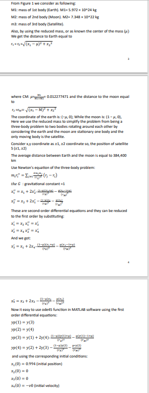 Solved Here is a 3body problem reduced to two body problem | Chegg.com
