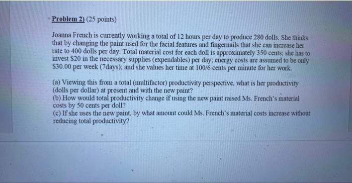 Solved Joanna French is currently working a total of 12 | Chegg.com