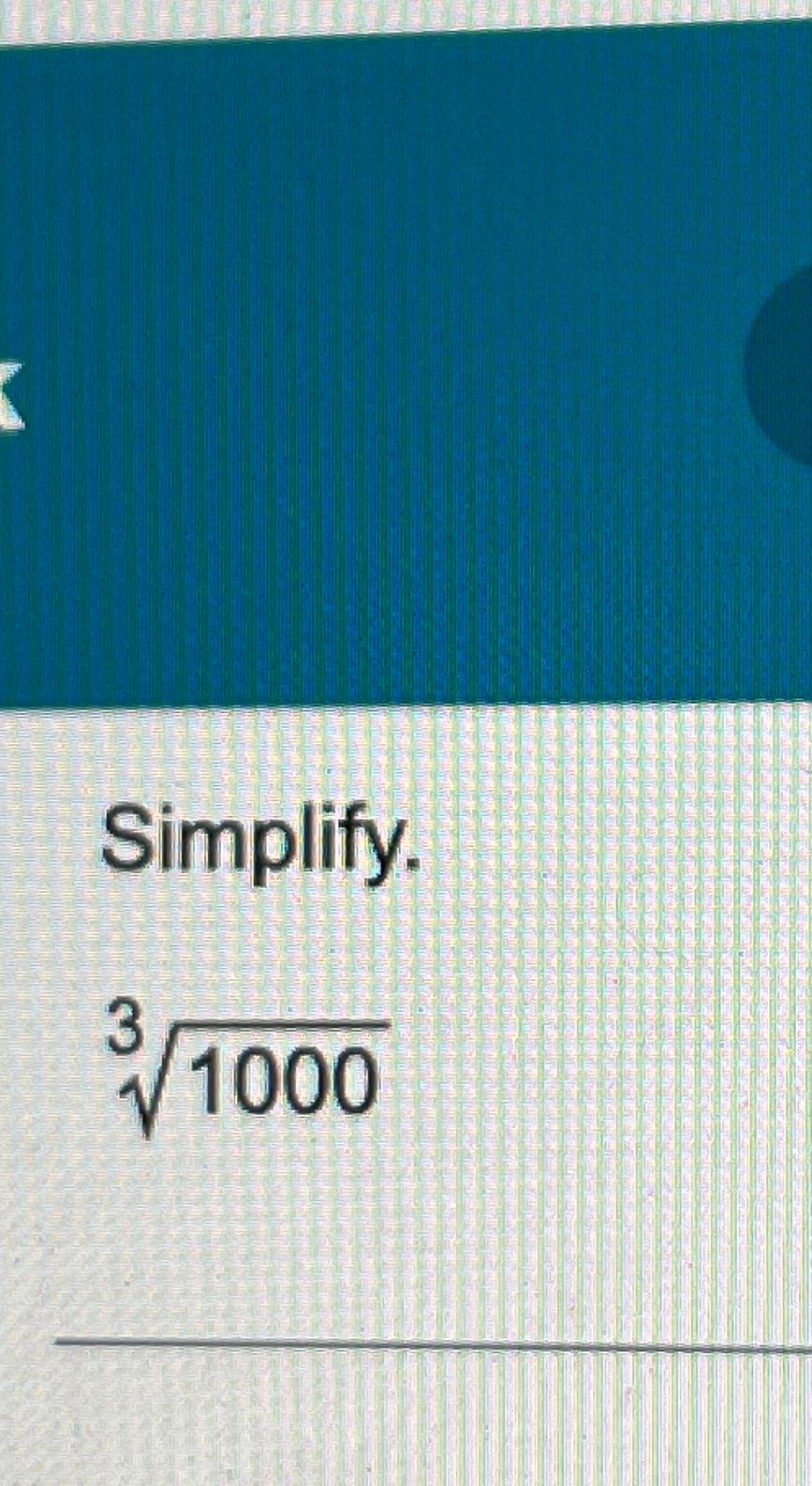 Solved Simplify.10003 | Chegg.com