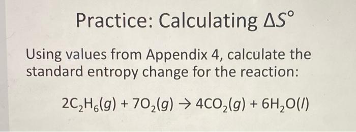 Solved Using values from Appendix 4, calculate the standard | Chegg.com