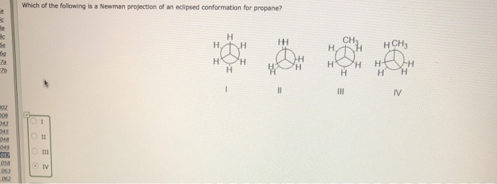 Solved Which of the following is a Newman projection of an | Chegg.com