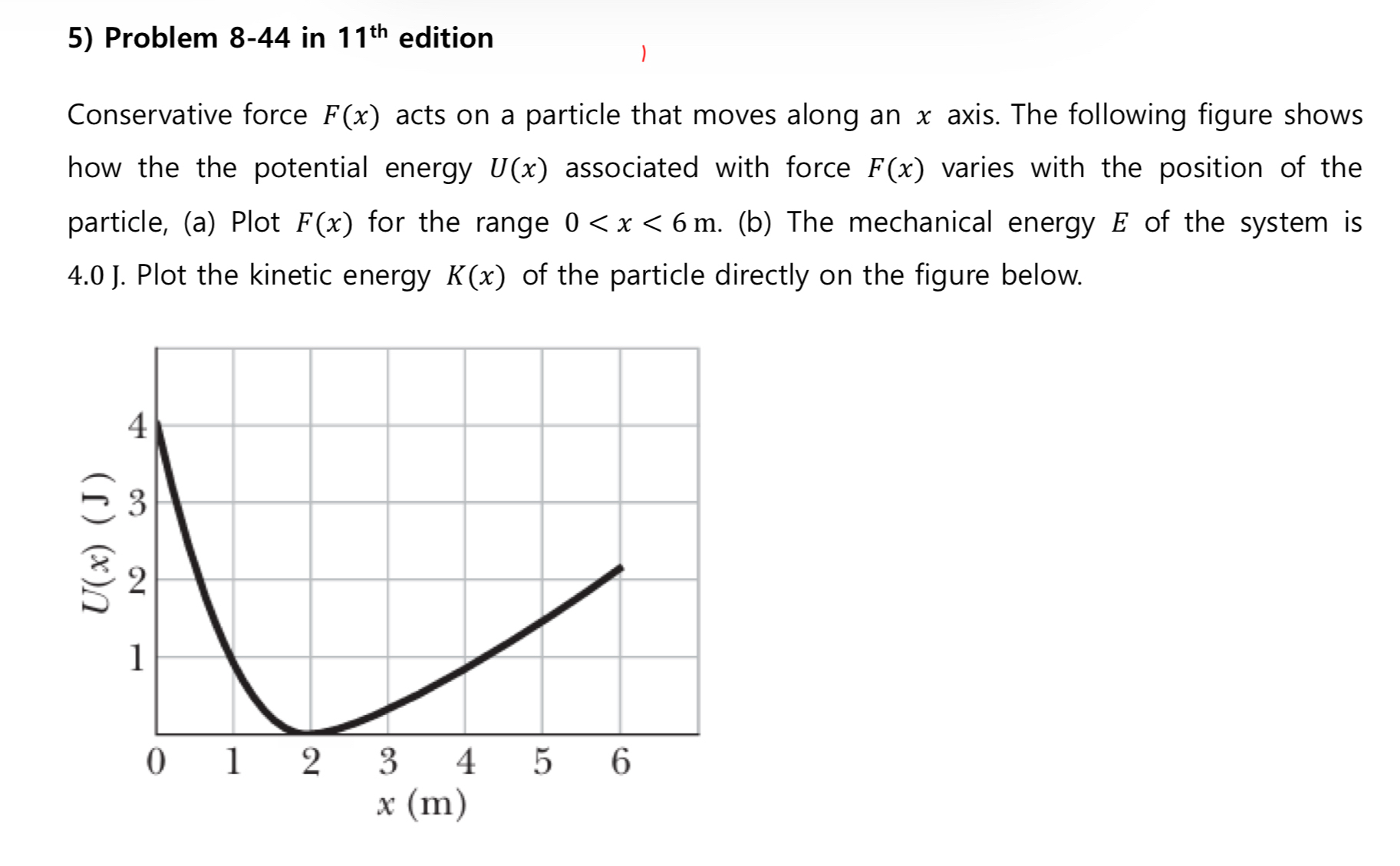Solved Problem 8-44 ﻿in 11th ﻿editionConservative force | Chegg.com