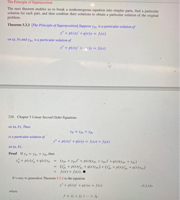 Solved 2. In Exercises 1-6 find a particular solution by the | Chegg.com