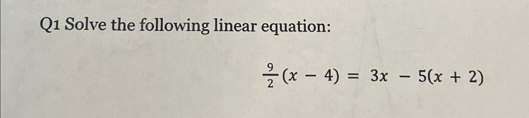 Solved Q1 ﻿Solve the following linear | Chegg.com