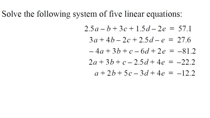 Solved can someone please help solve these equations using | Chegg.com