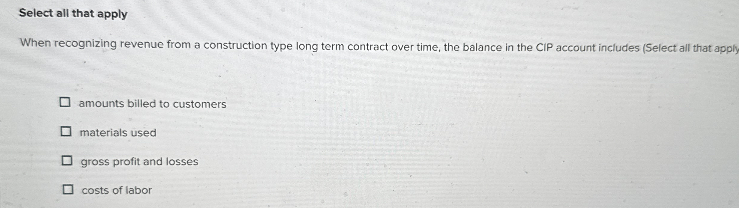 Solved Select all that applyWhen recognizing revenue from a | Chegg.com