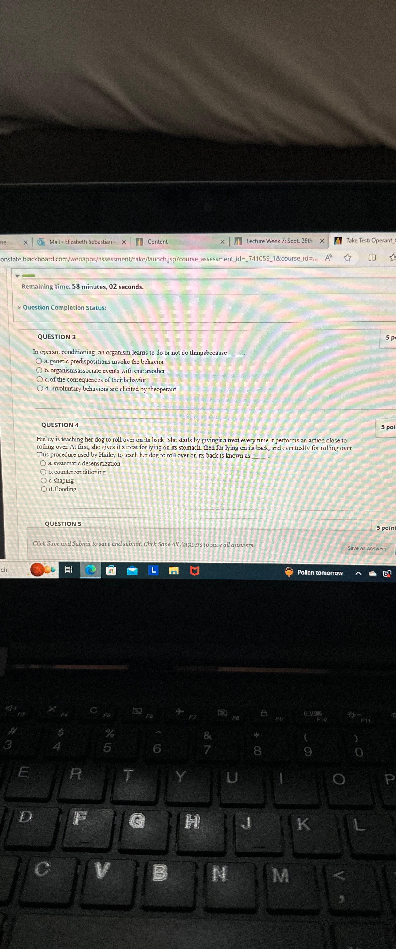 Solved Remaining Time: 58 ﻿minutes, 02 ﻿secondsQuestion | Chegg.com