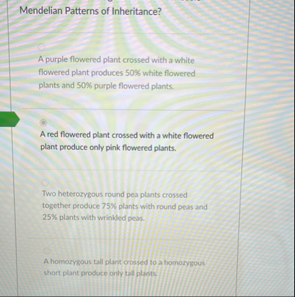 Solved Mendelian Patterns of Inheritance?A purple flowered | Chegg.com