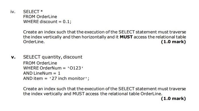 Indexing Consider a relational table: | Chegg.com