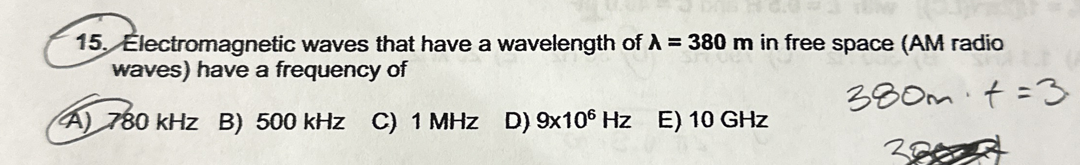 Solved Electromagnetic waves that have a wavelength of | Chegg.com