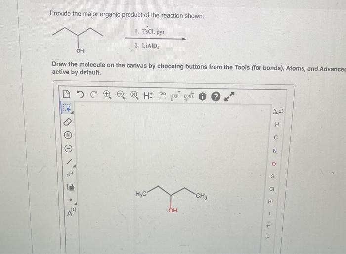 Solved how do i get D where the OH is. What is D? | Chegg.com