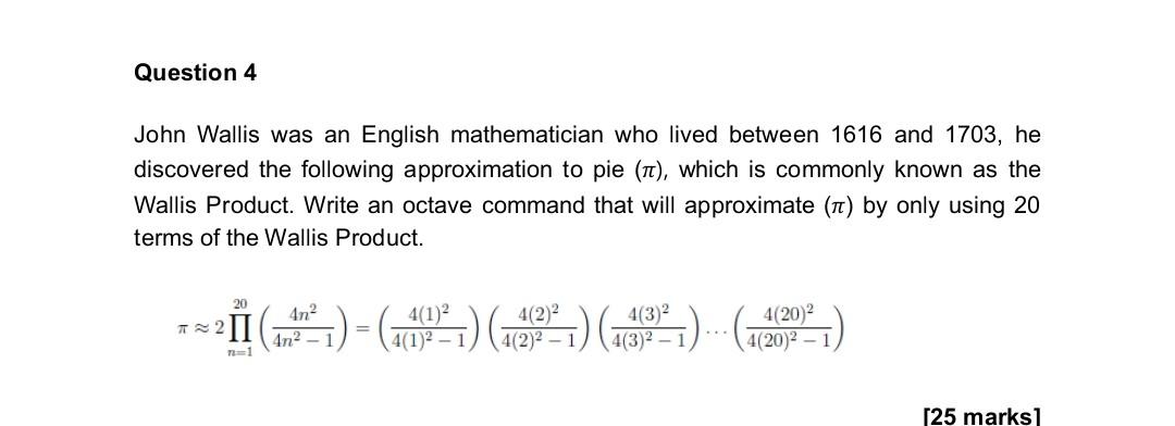 John Wallis was an English mathematician who lived | Chegg.com