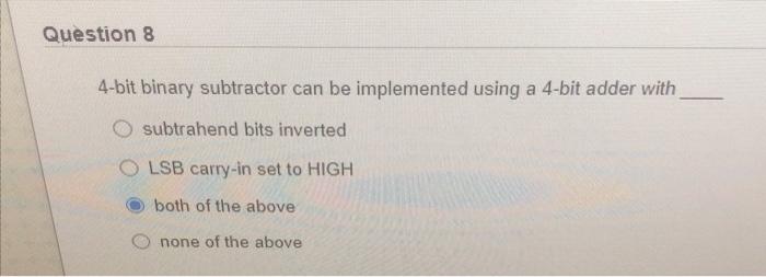 Solved How will you use 74LS283 chips to implement an 8-bit | Chegg.com
