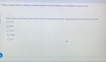 Solved A boy swings a ball on a string at constant speed in | Chegg.com