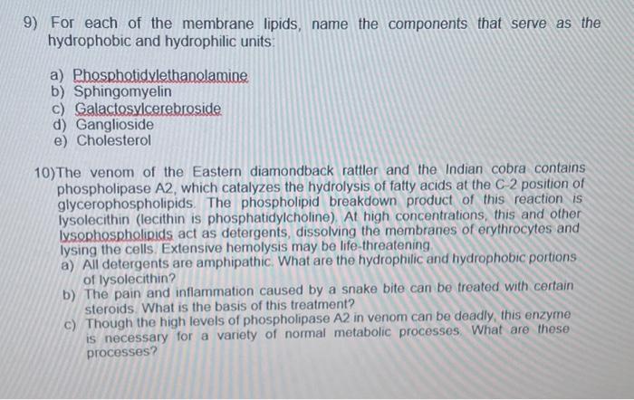Solved Lipids 6) Give the structure for cis-9-Dodecenoic | Chegg.com