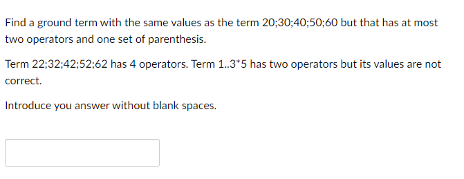 Find a ground term with the same values as the term | Chegg.com