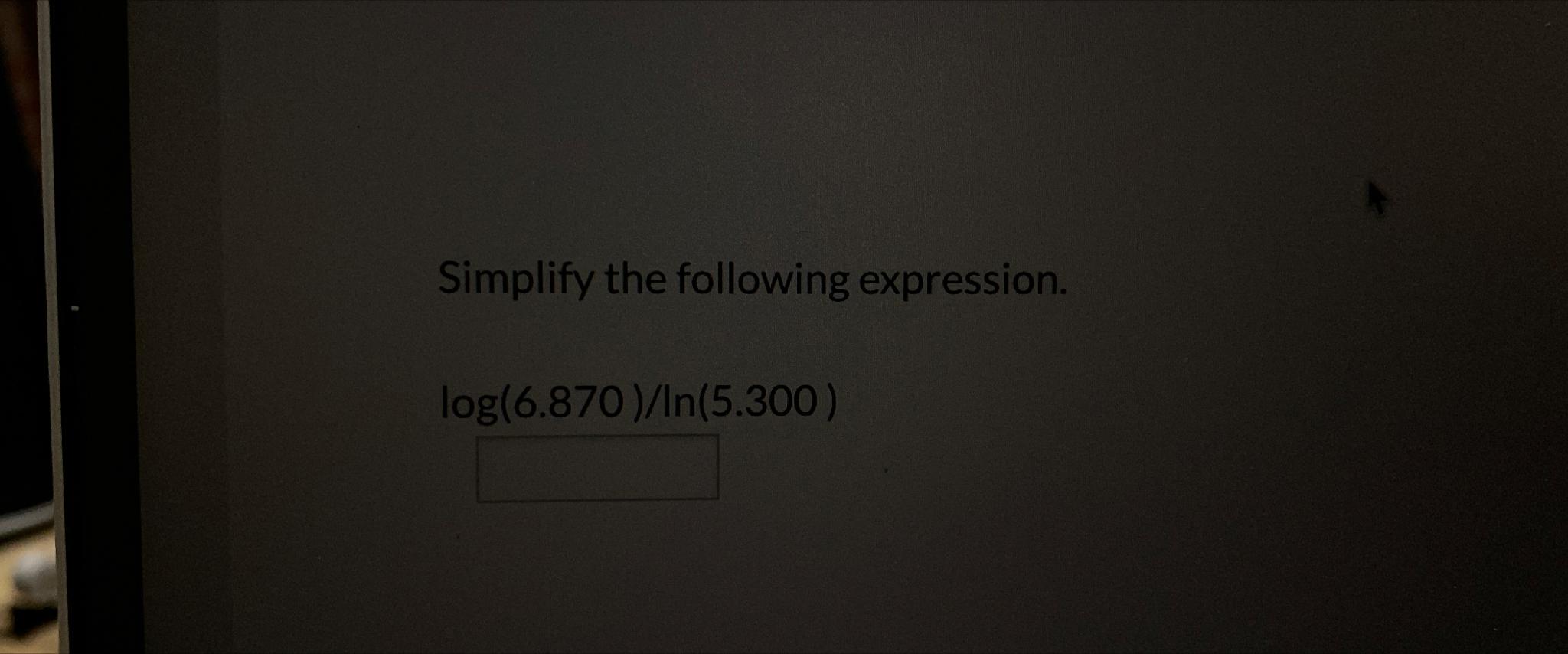 Solved Simplify the following expression. Simplify the | Chegg.com