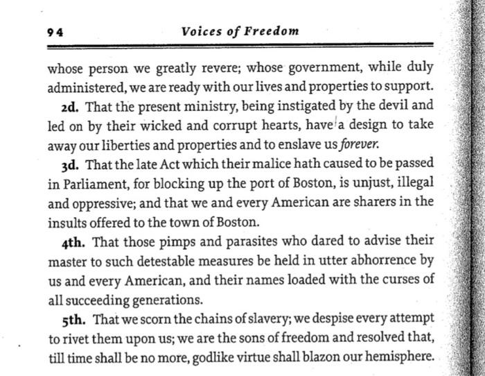 Solved 78 Voices of Freedom transatlantic movement. More | Chegg.com