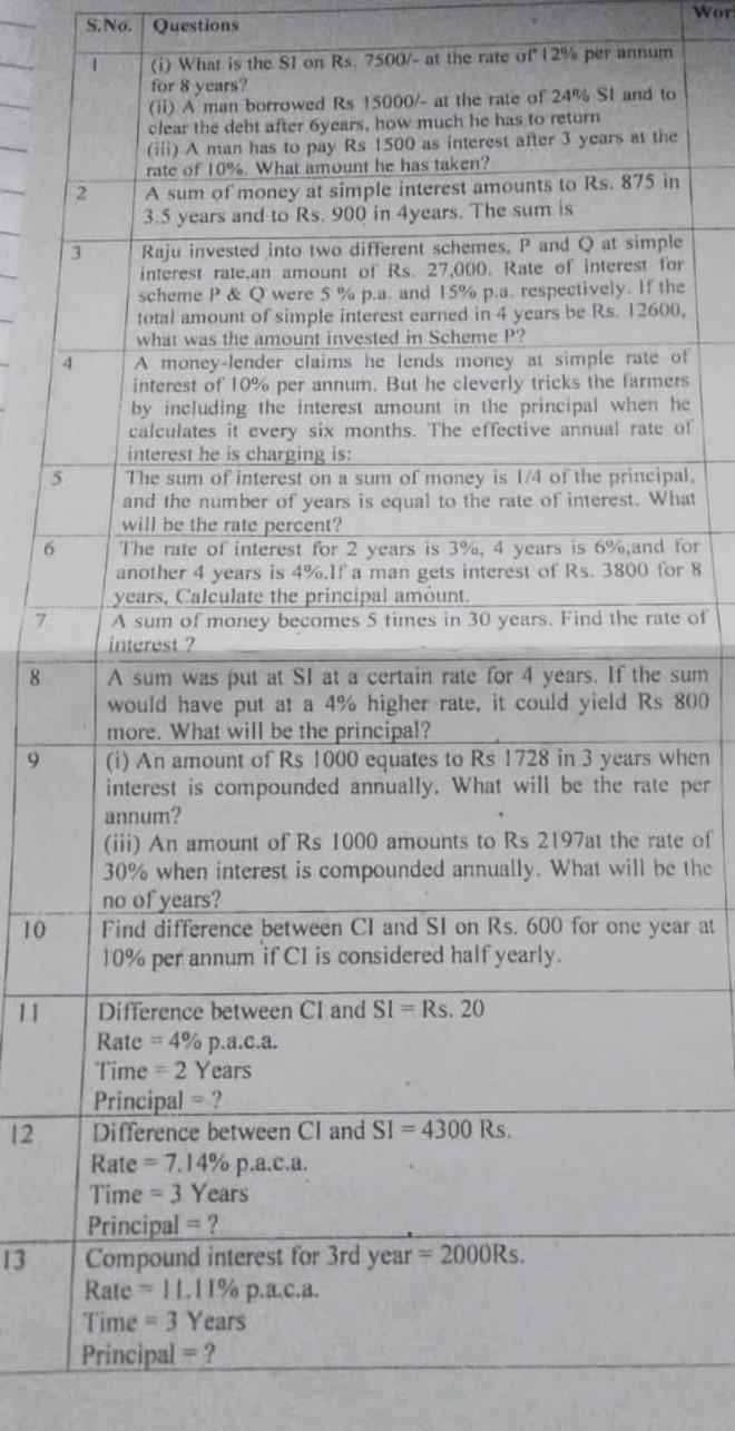 Solved solve the entire sheet | Chegg.com