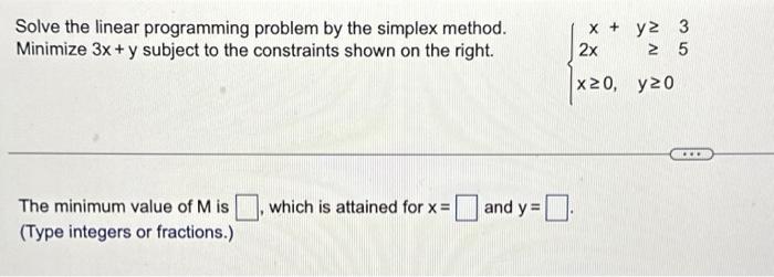 Solved Solve the linear programming problem by the simplex | Chegg.com