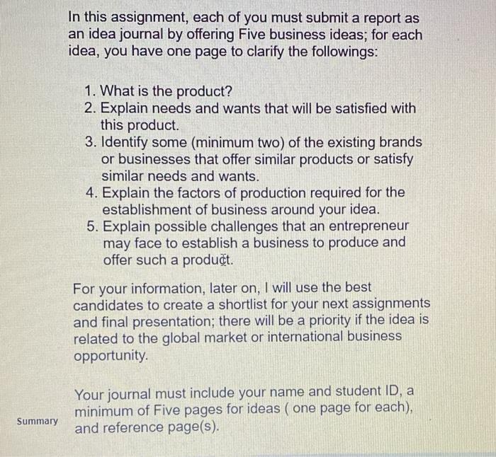 Solved In this assignment, each of you must submit a report | Chegg.com