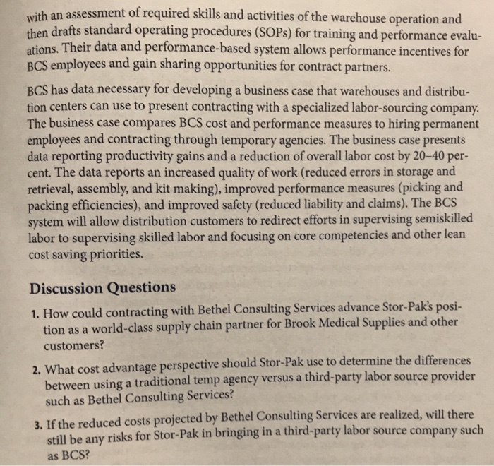 Solved CASES 1. Production Labor Sourcing for Supply Chain | Chegg.com