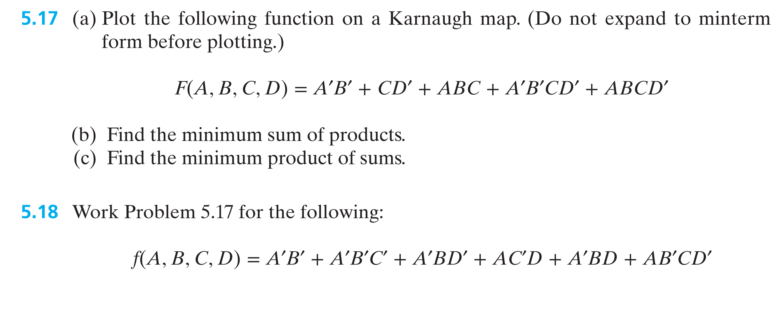Solved Part C ﻿for question 5.18 ﻿only | Chegg.com