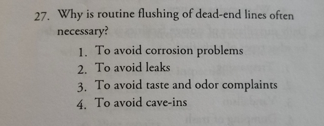 Solved Why is routine flushing of dead-end lines often | Chegg.com