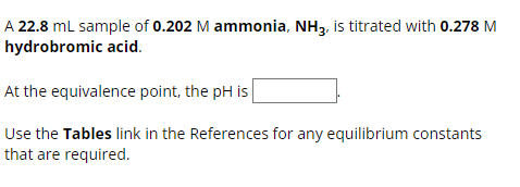 hydrobromic acid.At the equivalence point, the pH | Chegg.com